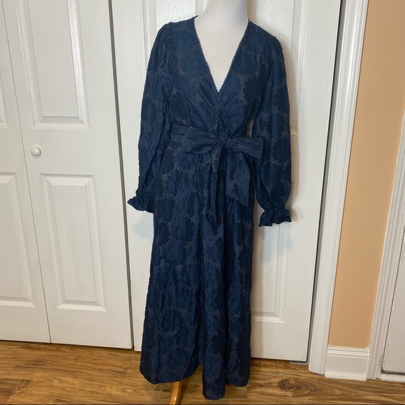 Happy X Nature | Dresses | Happy X Nature Floral Embossed Belted Maxi ...